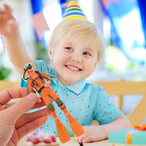 Diver with Hose Scuba Steve Toy Squid Fish Tank Action Figure Divers ...