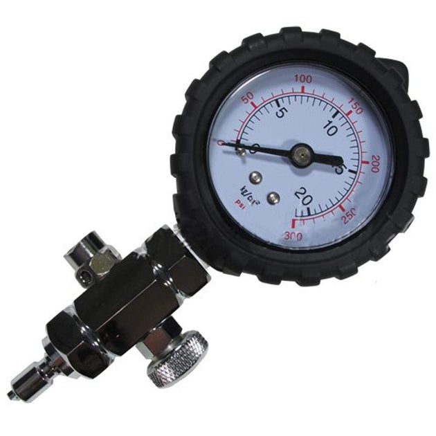 Scuba Choice 2" PSI Intermediate Pressure Gauge Checker and Release Va ...
